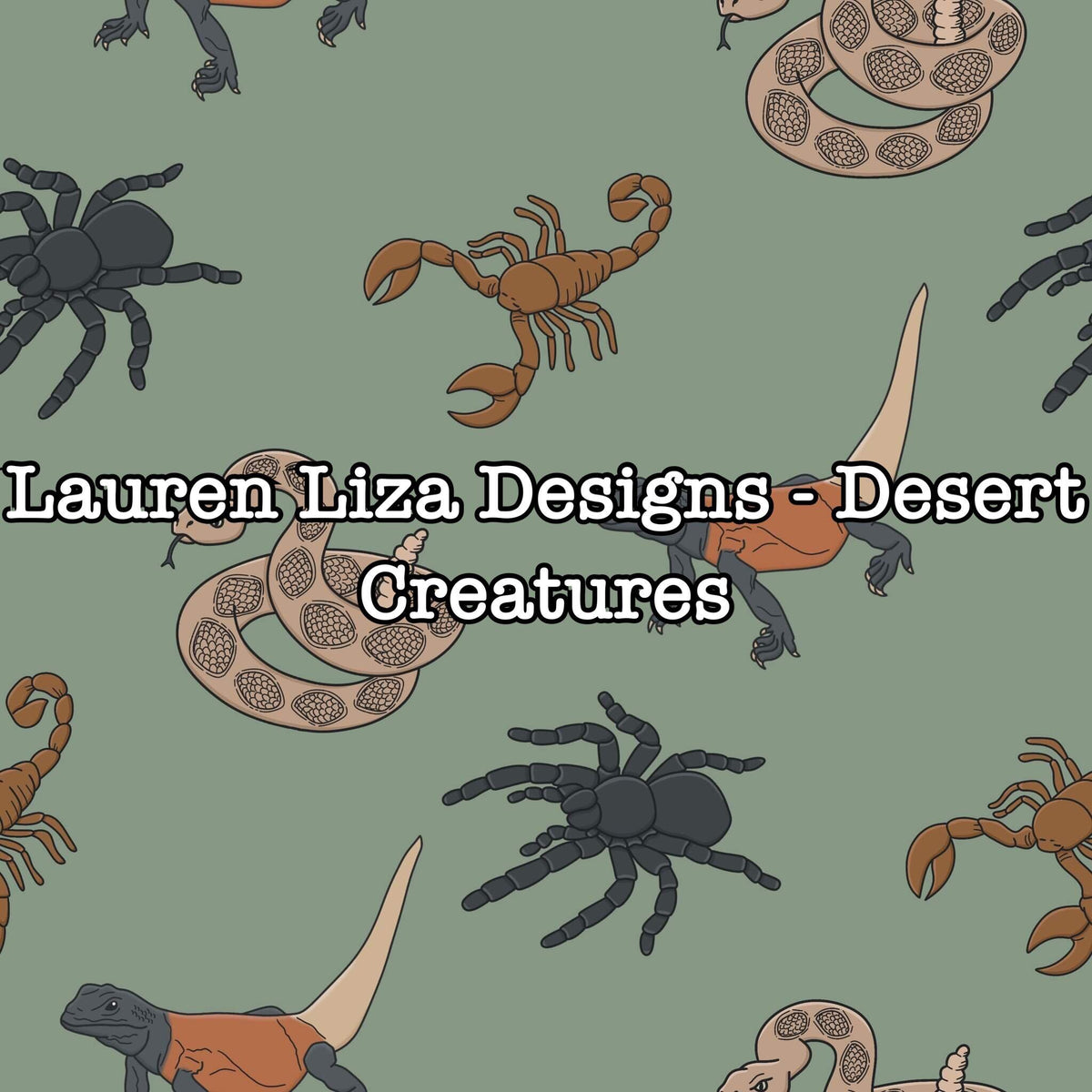 Lauren Liza Designs - Deserts Creatures – Brianna's Bow Supply Shoppe LLC
