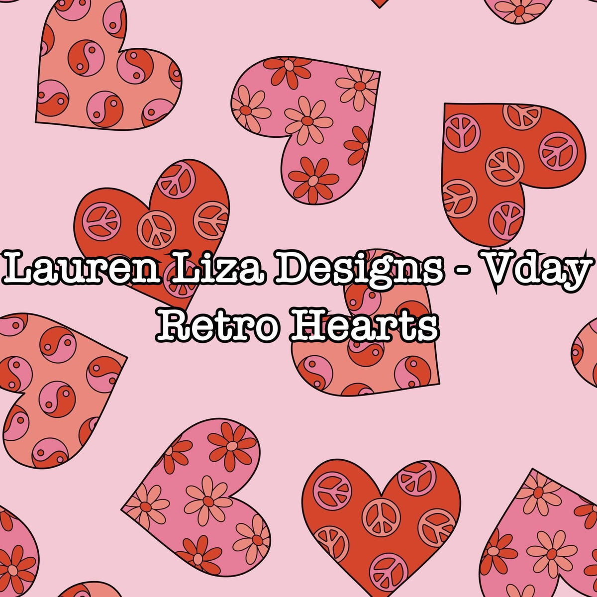 Lauren Liza Designs - V Day Retro Hearts – Brianna's Bow Supply Shoppe LLC
