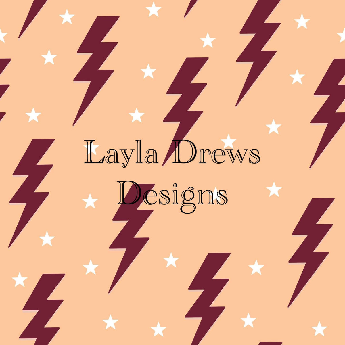 Layla Drew's Designs - Maroon Lightning – Brianna's Bow Supply Shoppe LLC
