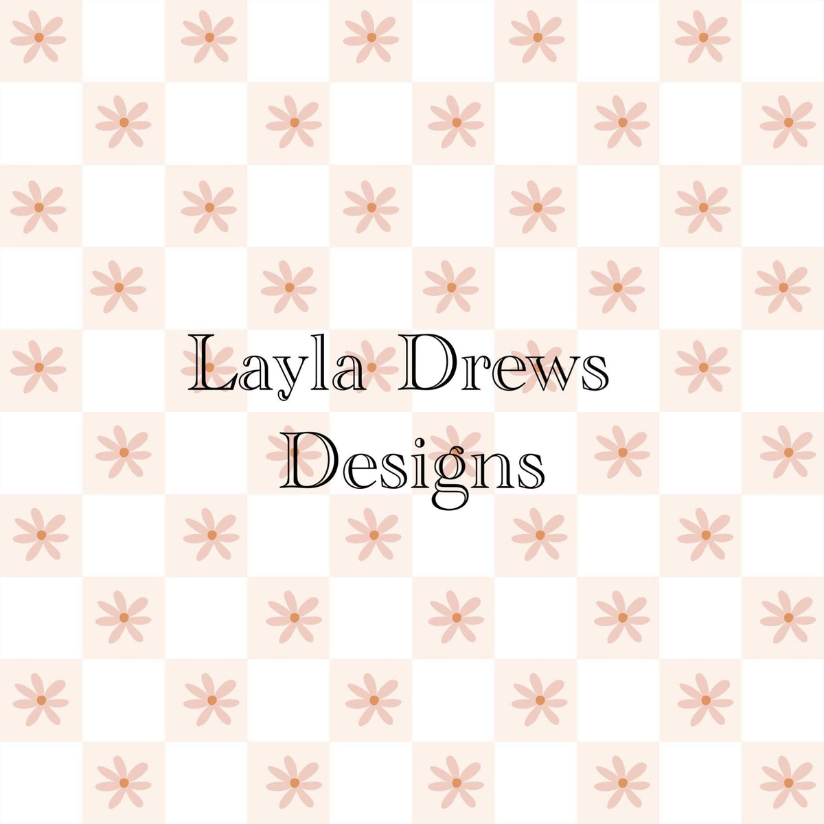 Layla Drew's Designs - Boho Checker Floral – Brianna's Bow Supply ...